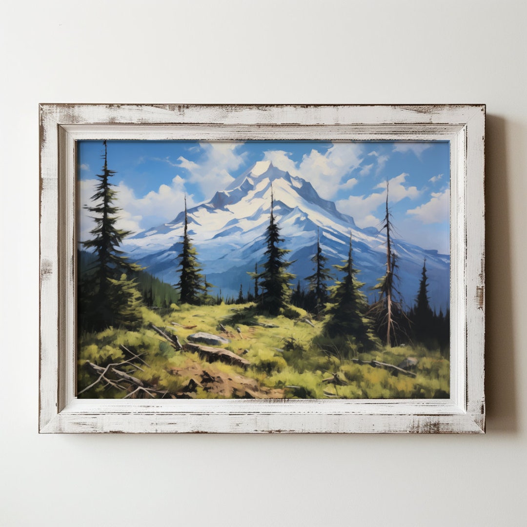 Majestic Mountain Printable Nature Outdoors Scenery Scenic Decor Home ...
