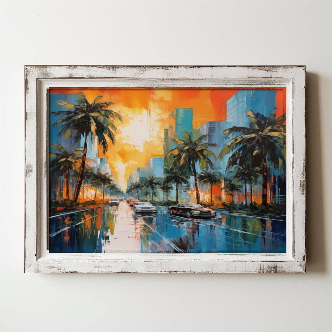 Miami | Printable | Digital Print | Florida | Vacation | South Beach ...