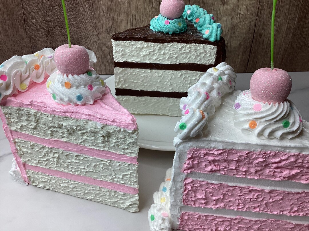 Fake Cake Slice, Large Cake Slice, Fake Cake, Cake Photo Prop, Movie ...