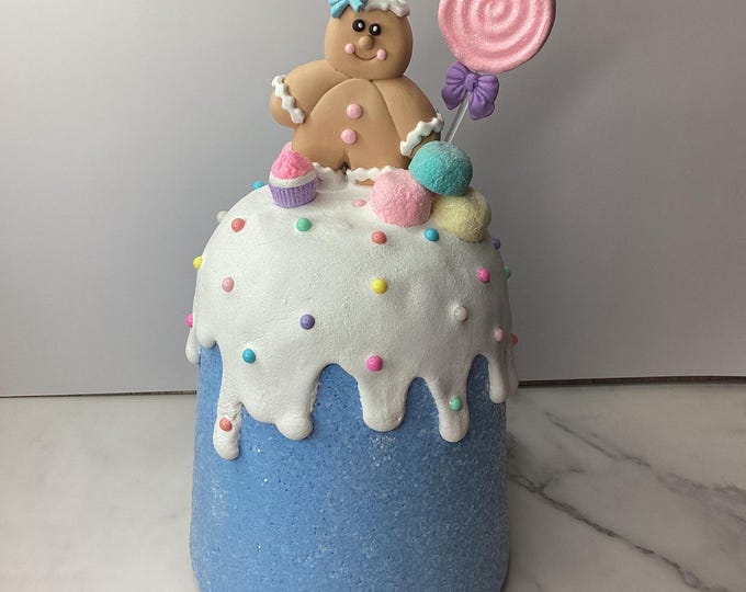Pastel Gingerbread Gumdrop Donut Cookie Candy Land Decoration Glitter ...