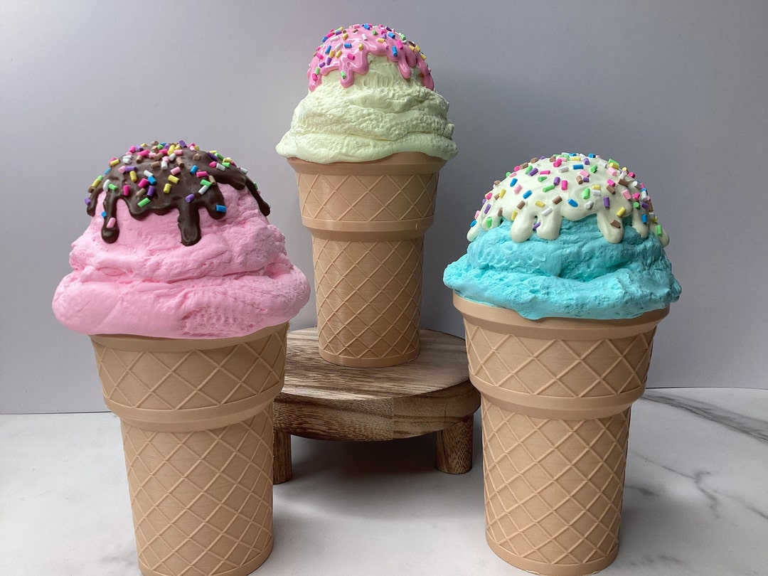 Ice Cream Cone Fake Ice Cream - Etsy
