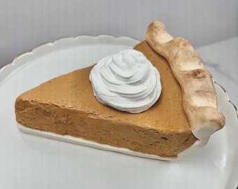 Fake Pumpkin Pie Slice Fall Thanksgiving Decor - Etsy