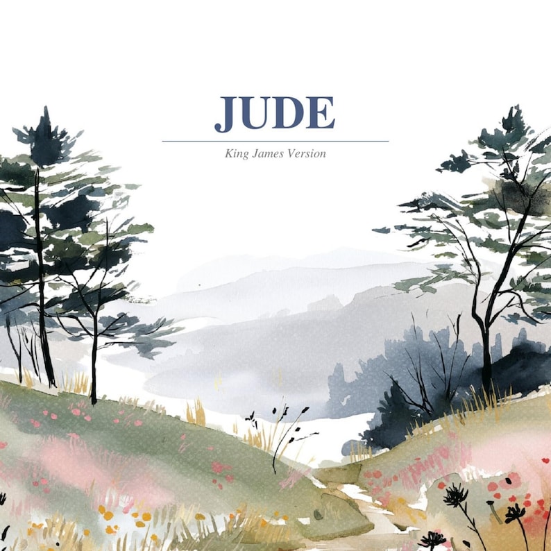 KJV Bible - Jude - Printable Bible Study Journal Notebook - Expository ...