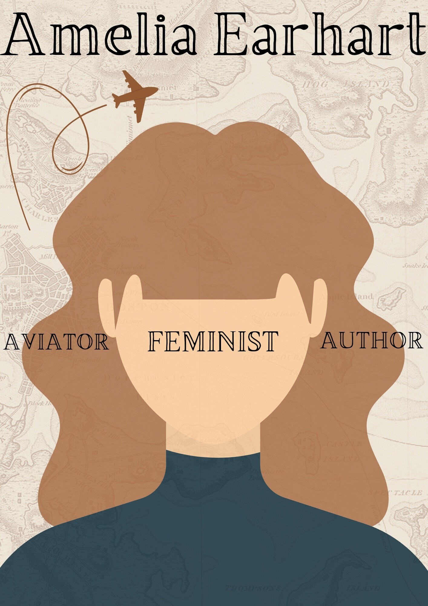 Amelia Earhart Digital Artwork - Etsy