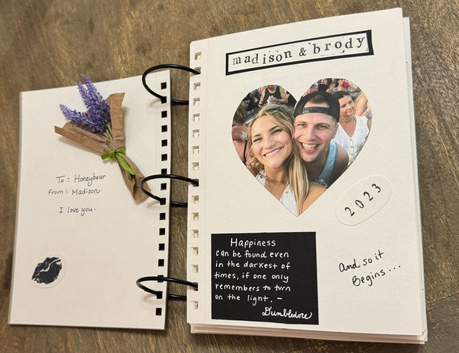 Dating Book, Bumble Hinge Tinder Match.com Dating Memory Book, Couples ...