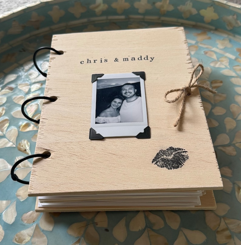 Custom Wood Cover Scrapbook Album, Interactive Memory Book - Etsy