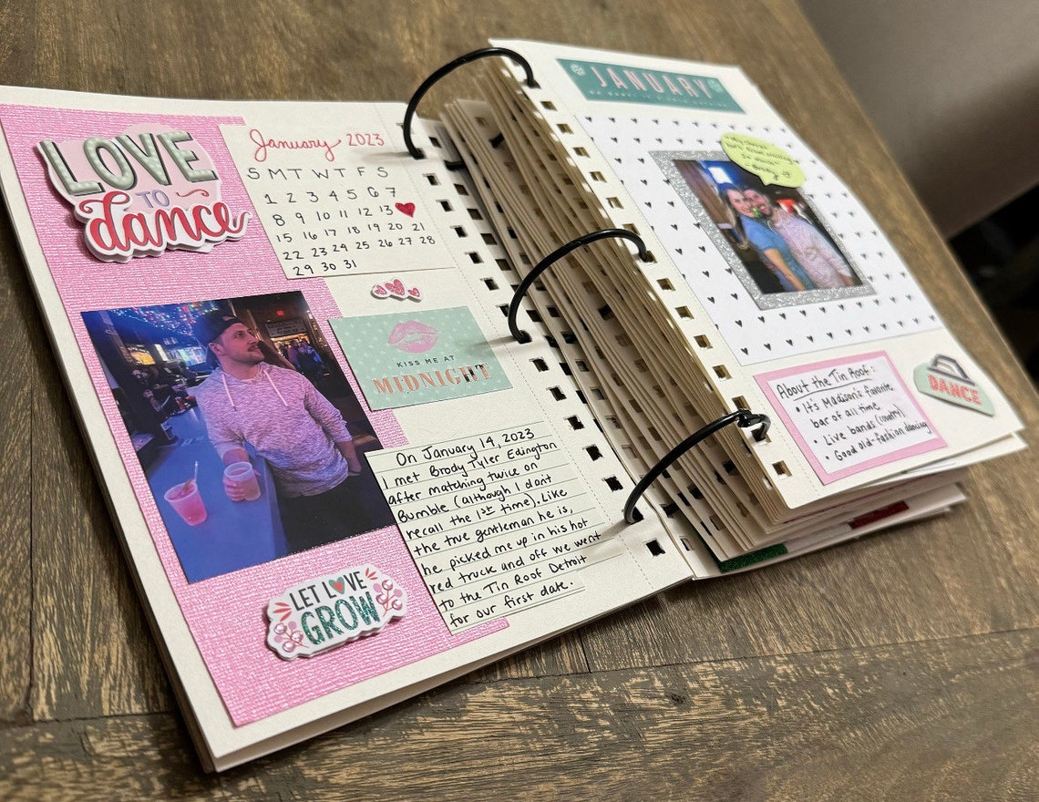 Dating Book, Bumble Hinge Tinder Dating Memory Book, Couples Gift ...