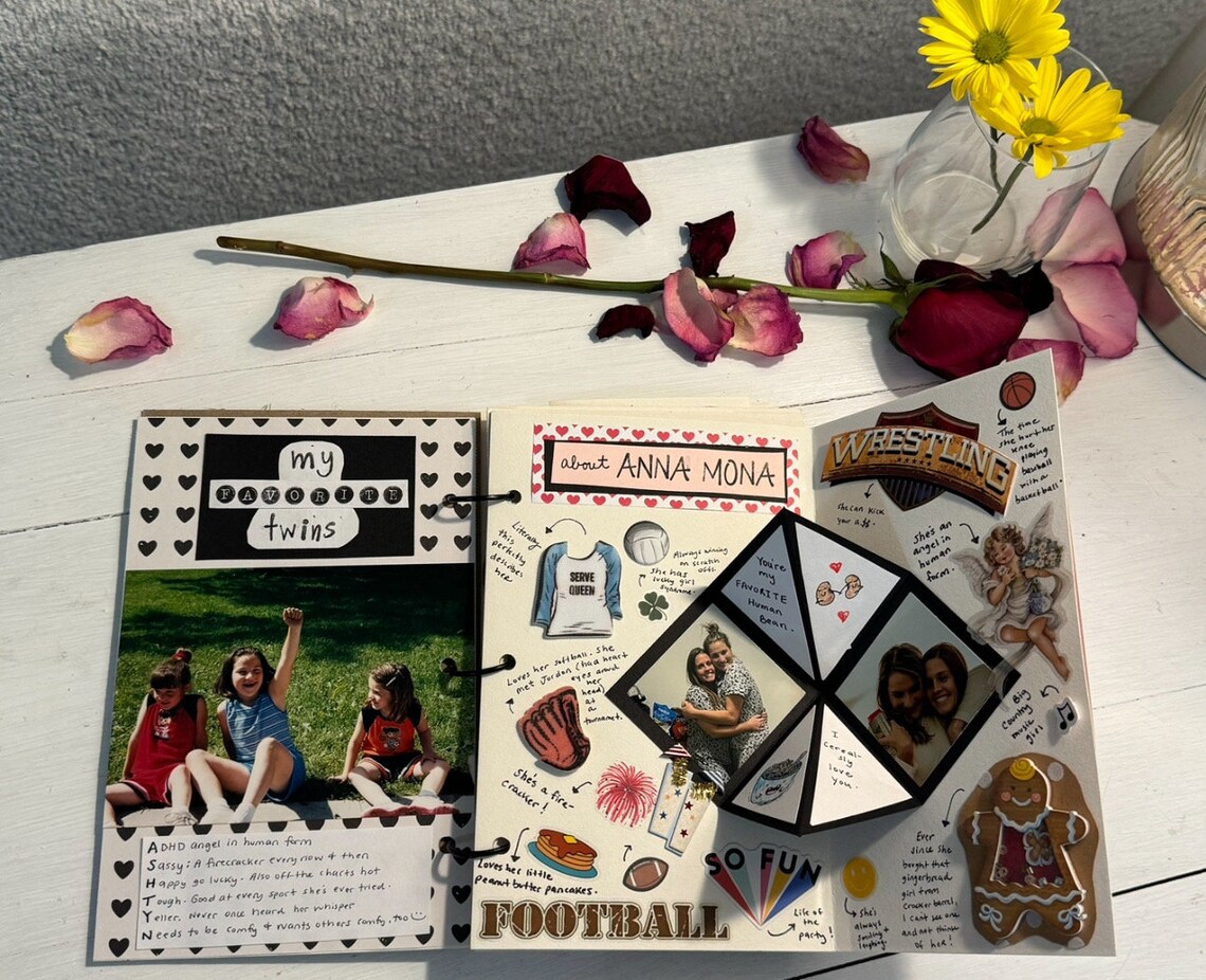 Mini Cute Scrapbook for Best Friend Cute Scrapbook for Boyfriend Cute ...