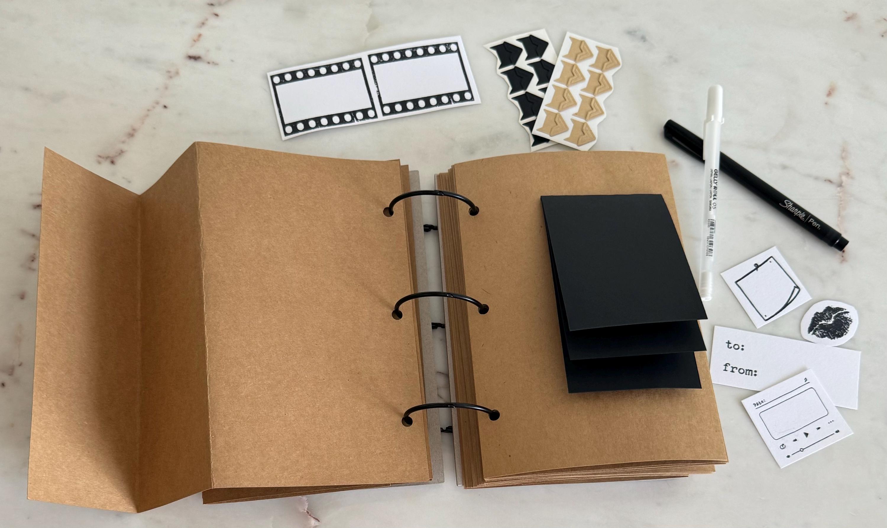 Fun Interactive Scrapbook With Brown Pages for Boyfriend Adventure Book ...
