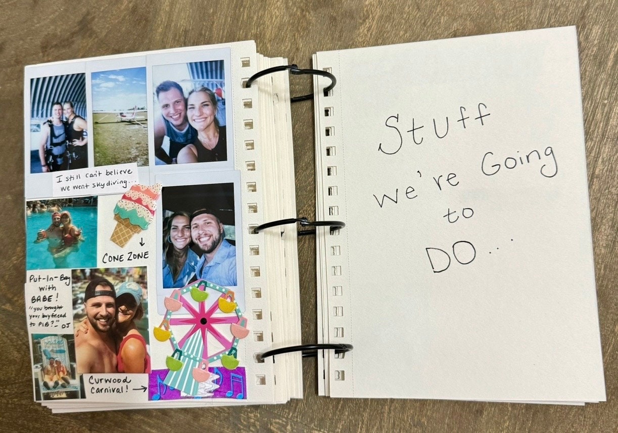 Dating Book, Bumble Hinge Tinder Dating Memory Book, Couples Gift ...