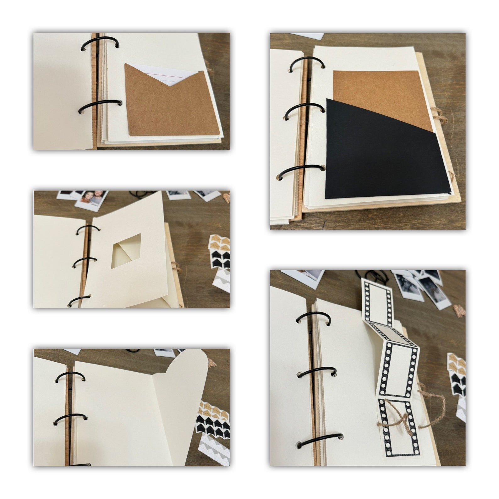 Trifold Scrapbook Page Ideas Personalized Fotofolio Scrapbook for Him ...