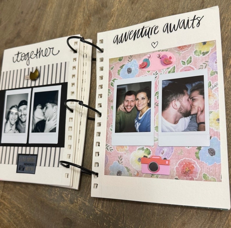 Lovers Memory Scrapbook One Year Scrapbook for Boyfriend Memory Book ...
