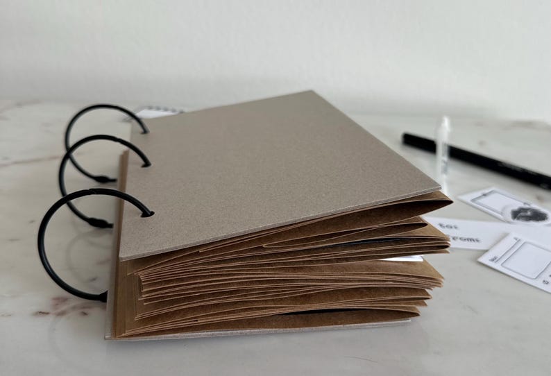 Fun Interactive Scrapbook With Brown Pages for Boyfriend Adventure Book ...