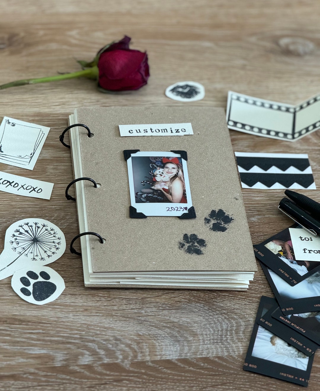 Couples crashed Polaroid Scrapbook Custom Instax