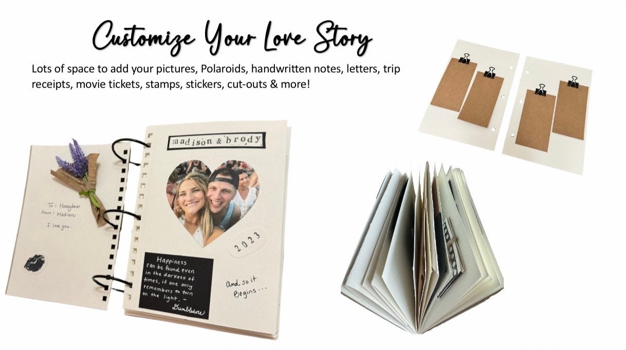 Dating Book, Bumble Hinge Tinder Match.com Dating Memory Book, Couples ...