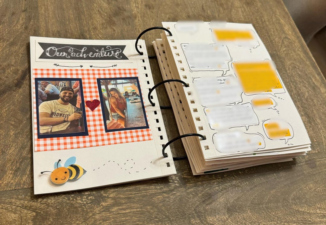 Personalized Interactive Scrapbook, Keepsake Anniversary Gift - Etsy