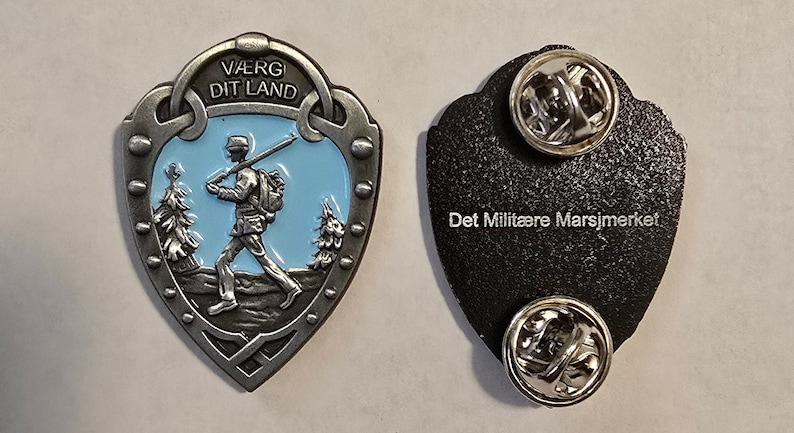Large Norwegian Foot March Badge - Etsy