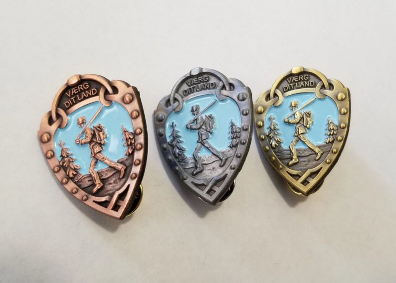 Large Norwegian Foot March Badge - Etsy