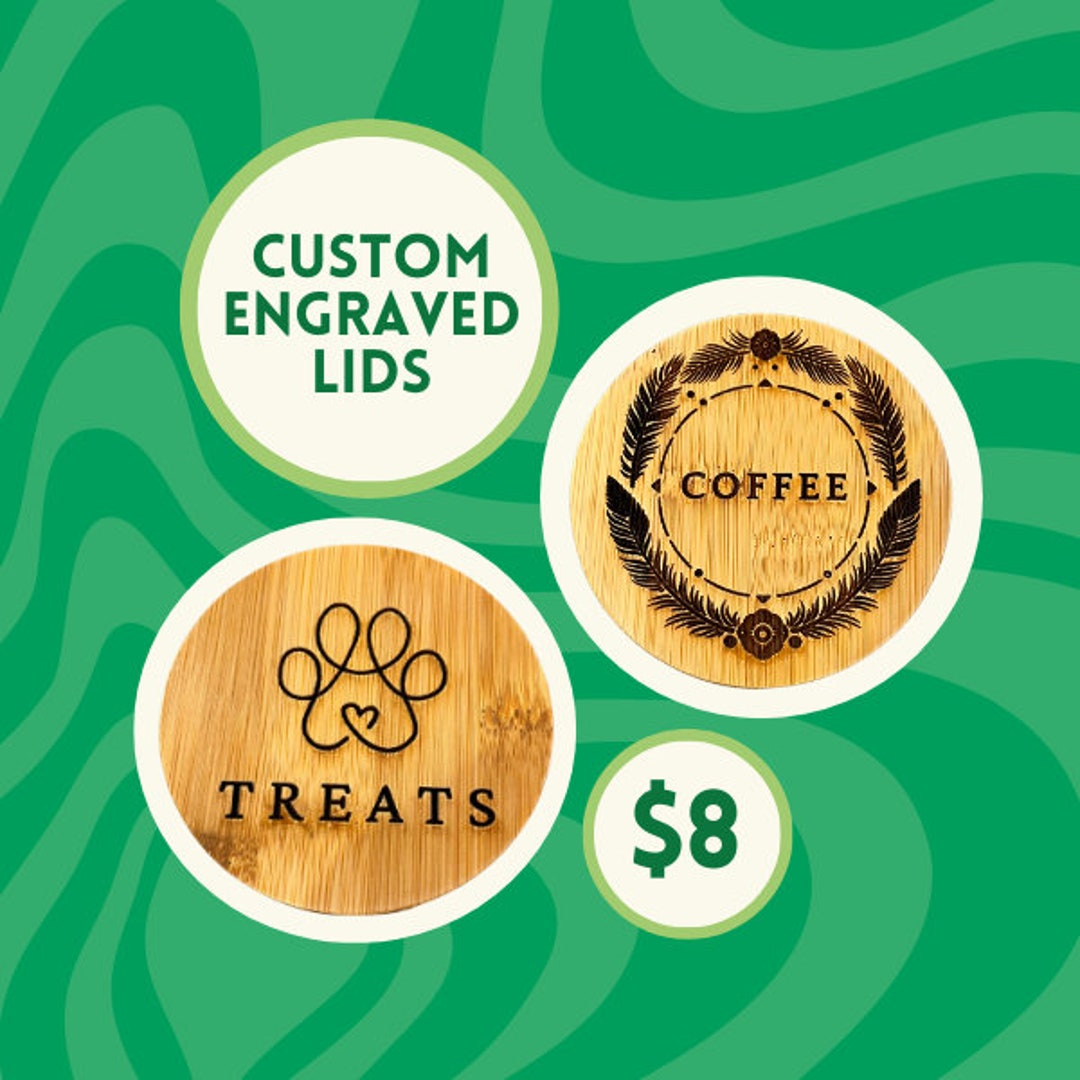 Custom Engraved Jar Lids - Etsy