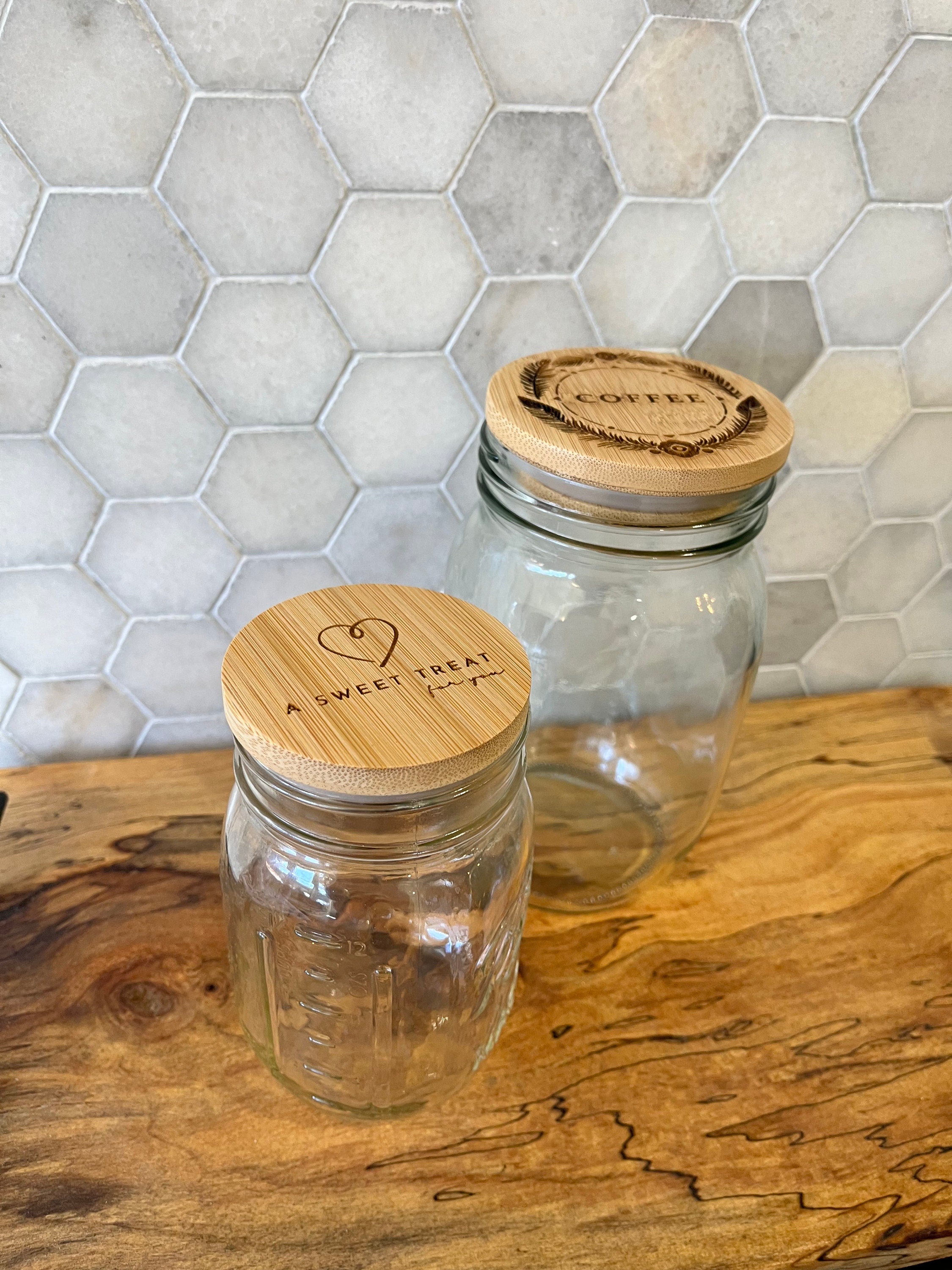 Custom Engraved Jar Lids - Etsy