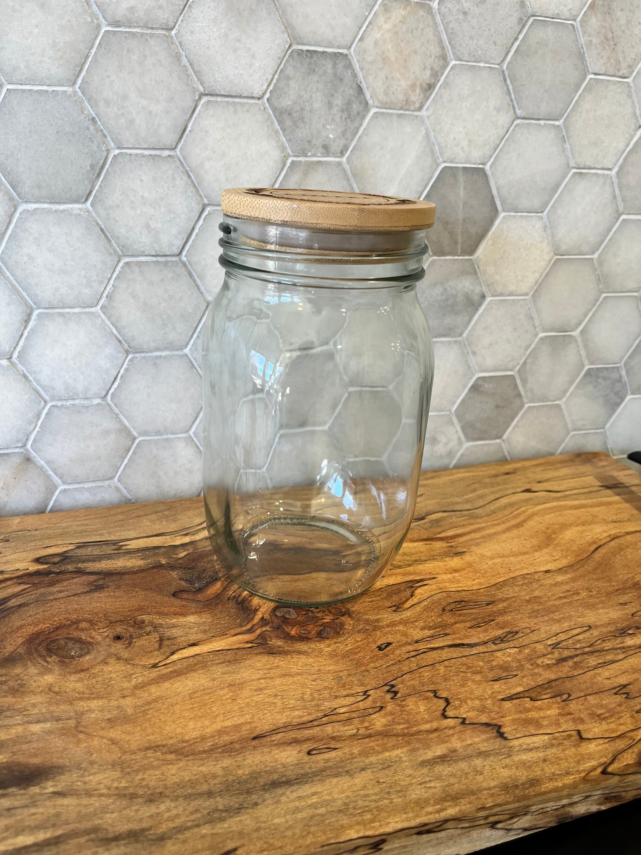 Custom Engraved Jar Lids - Etsy