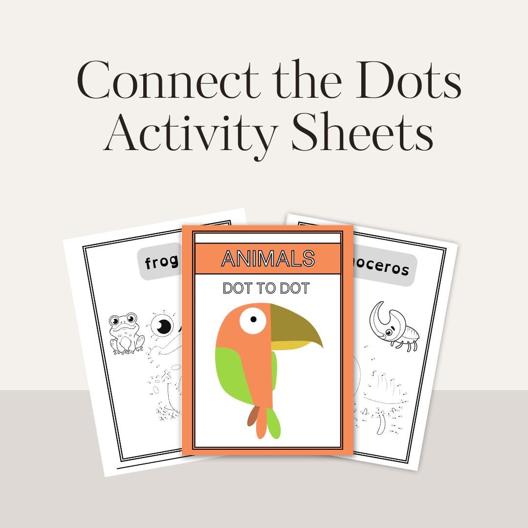 Dot to Dot, Worksheets, Connect the Dots, Worksheets, Kids Activity ...