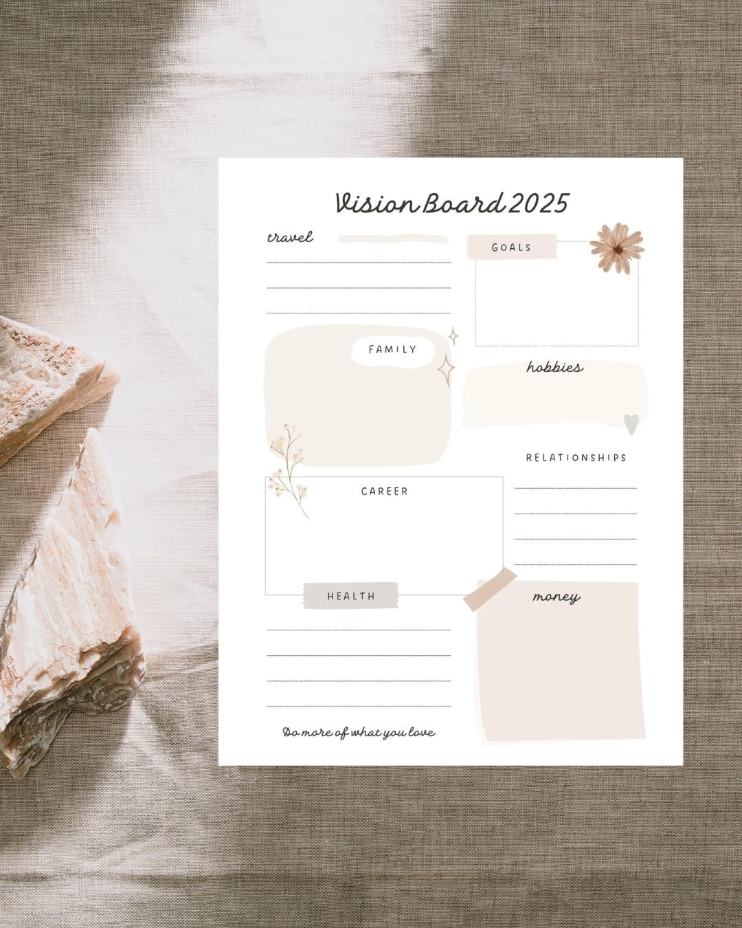 Vision Board 2025 Planner. Digital Vision Board 2025 Goals. Digital ...