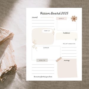 Vision Board 2025 Planner. Digital Vision Board 2025 Goals. Digital ...