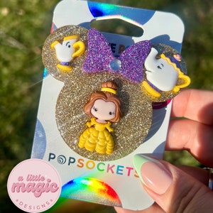 Princess Belle, Beauty and the Beast, Disney Inspired, Badge Reel, Pop ...