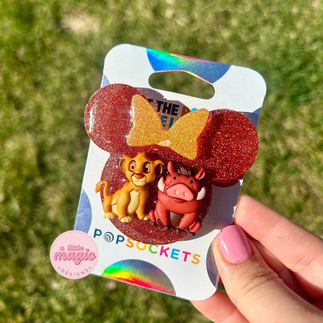 The Lion King, Simba, Pumba, Disney Inspired, Badge Reel, Pop Socket ...