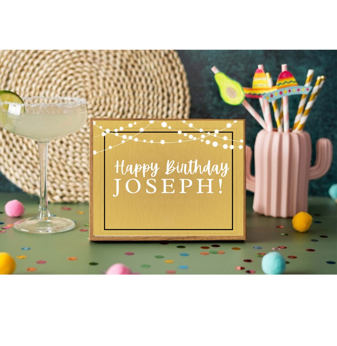 Happy Birthday Sign | Editable Canva Birthday Sign | Birthday Welcome ...