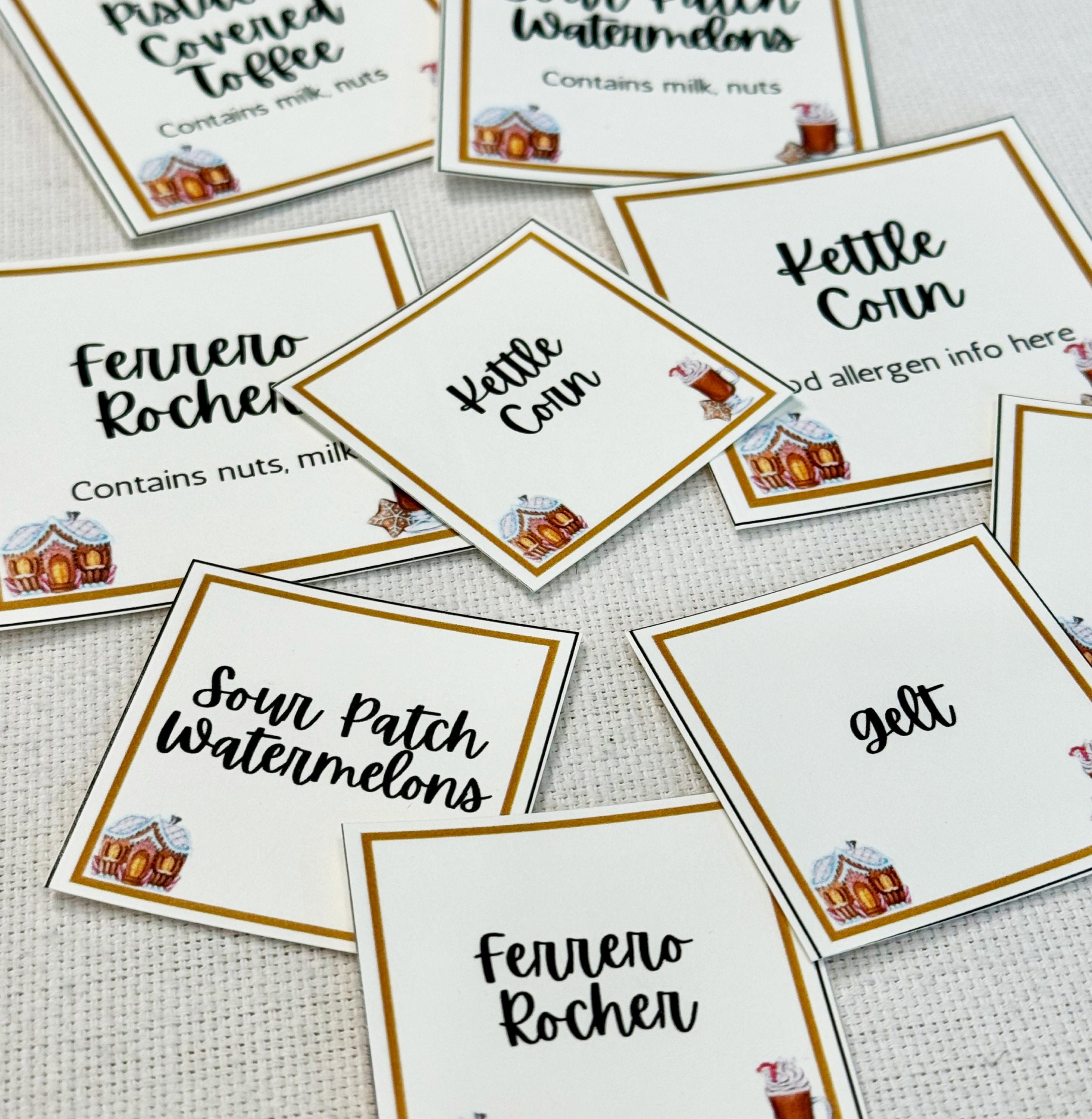EDITABLE Hover Holiday Candy Labels Template | Hover Holiday Labels ...