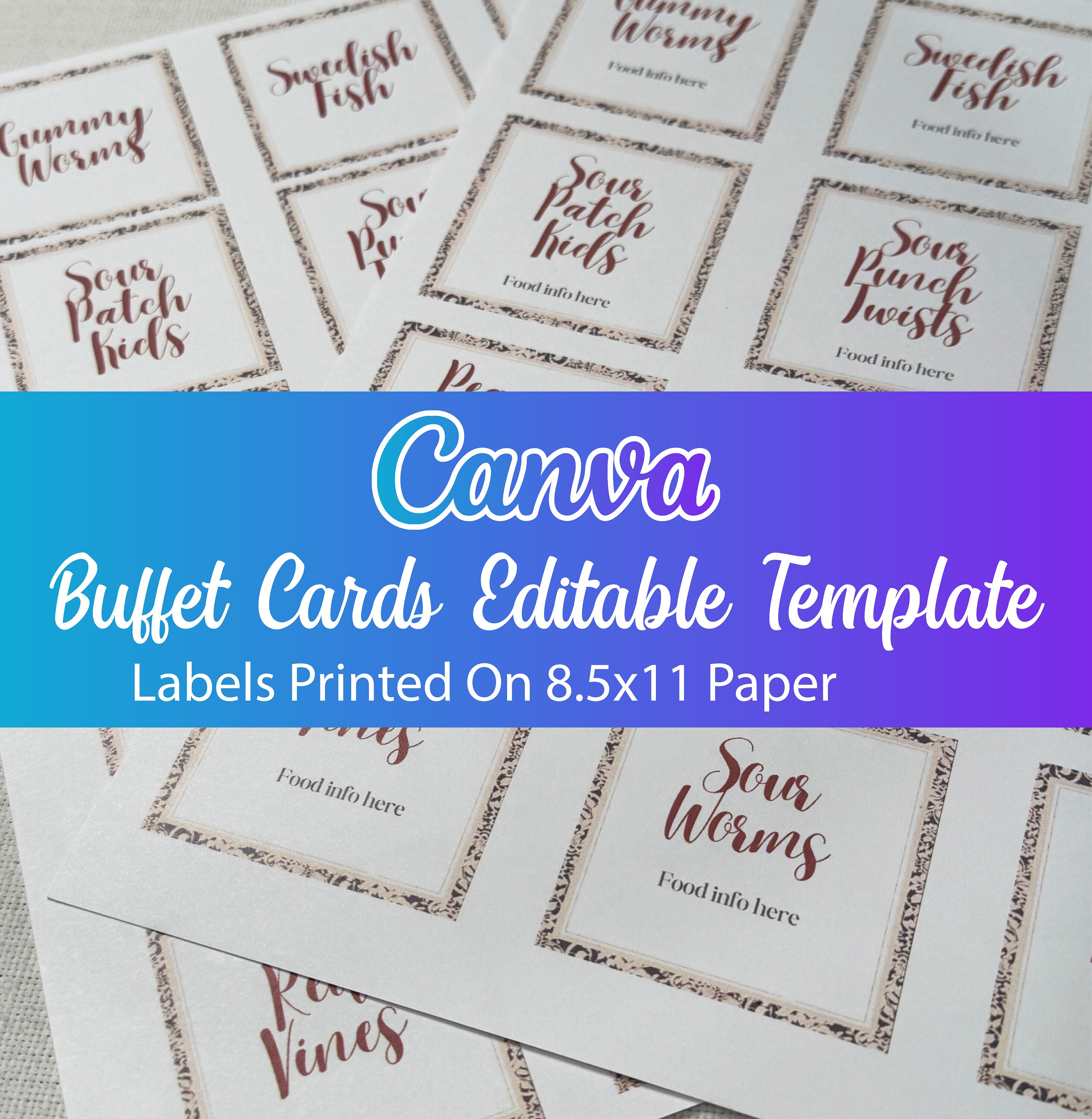 EDITABLE Wedding Favor Candy Labels Template | Wedding Favor Labels ...