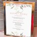 Floral Menu Sign Template With 3 Design Options | Wedding Menu Sign ...