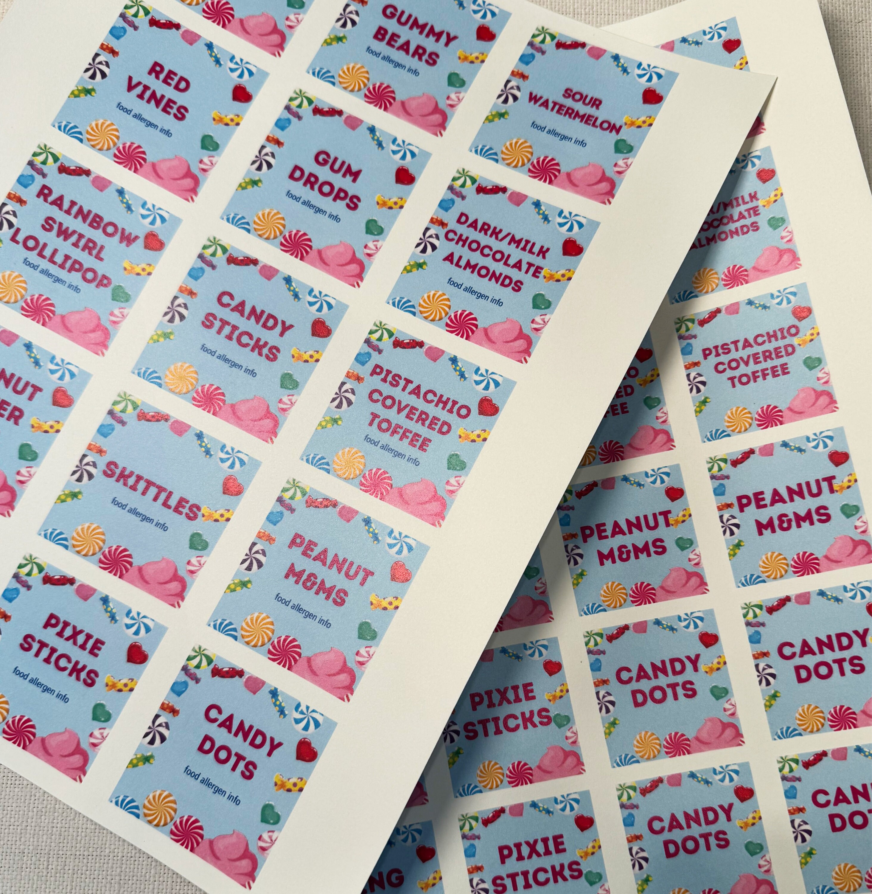 EDITABLE Candyland Labels Template | Candyland Theme Labels Printable ...