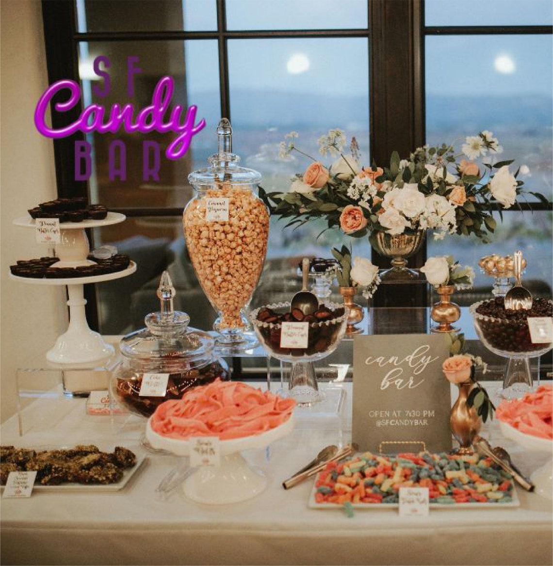 EDITABLE Valentine Party Buffet Food Card Template | Valentine's Day ...