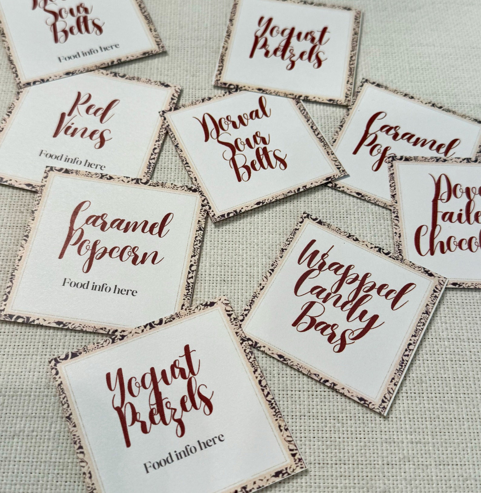 EDITABLE Wedding Favor Candy Labels Template | Wedding Favor Labels ...