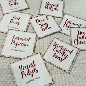 EDITABLE Wedding Favor Candy Labels Template | Wedding Favor Labels ...