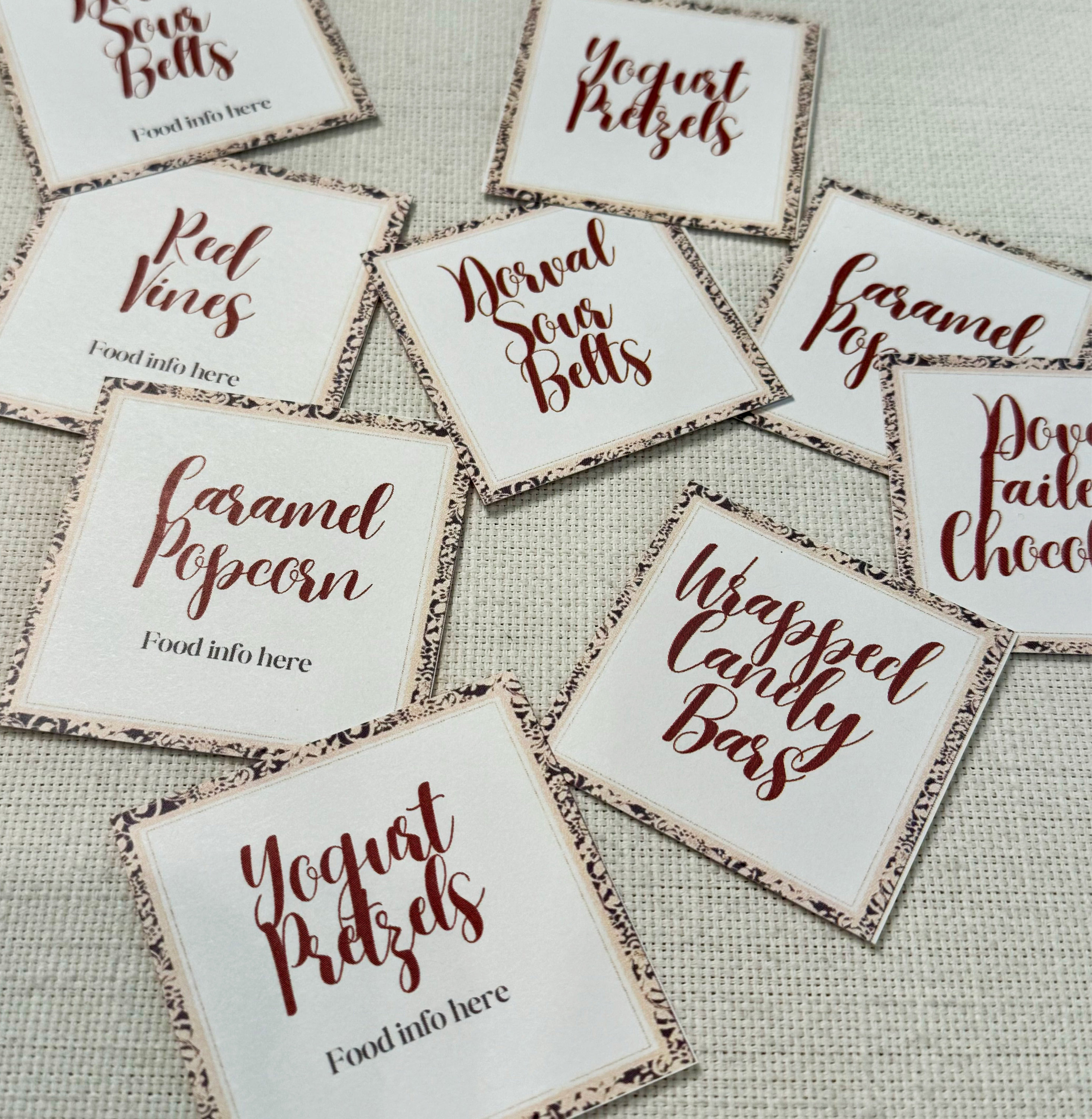 EDITABLE Wedding Favor Candy Labels Template | Wedding Favor Labels ...