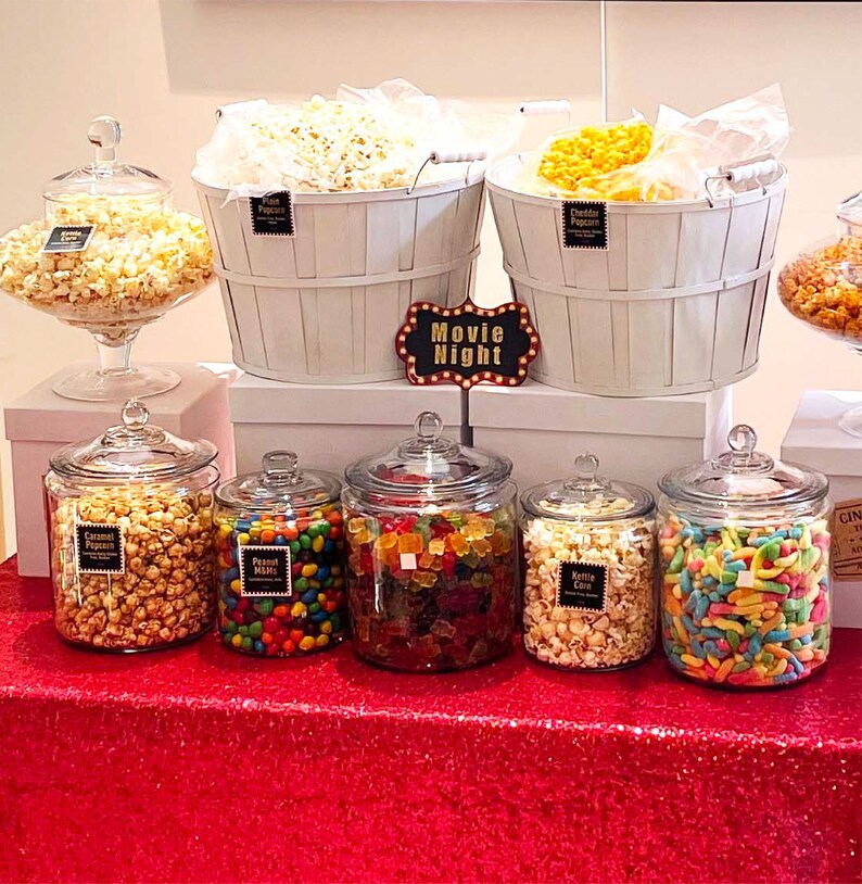 EDITABLE Movie Night Buffet Cards | Movie Night Food Labels | Movie ...