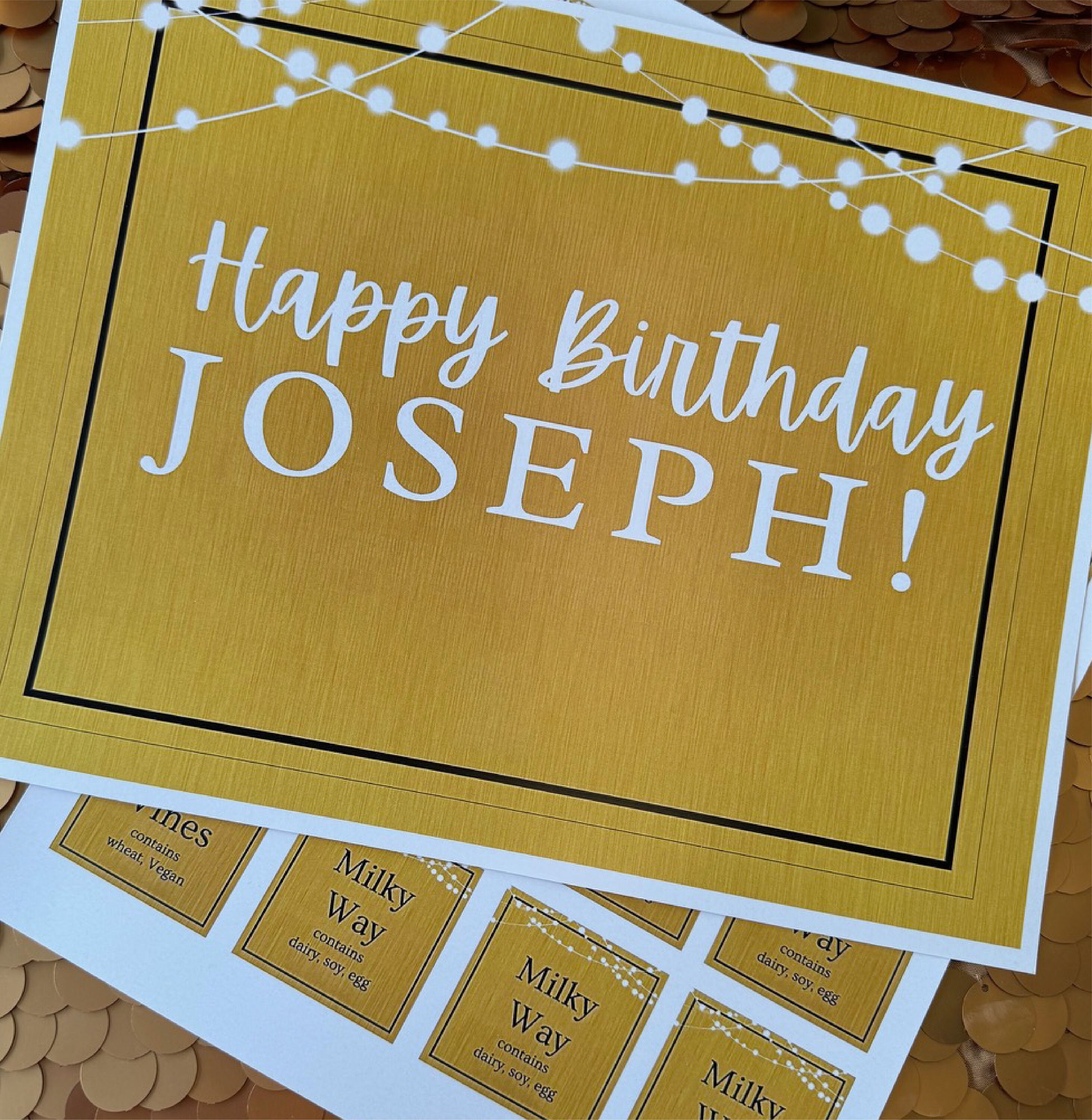 Happy Birthday Sign | Editable Canva Birthday Sign | Birthday Welcome ...