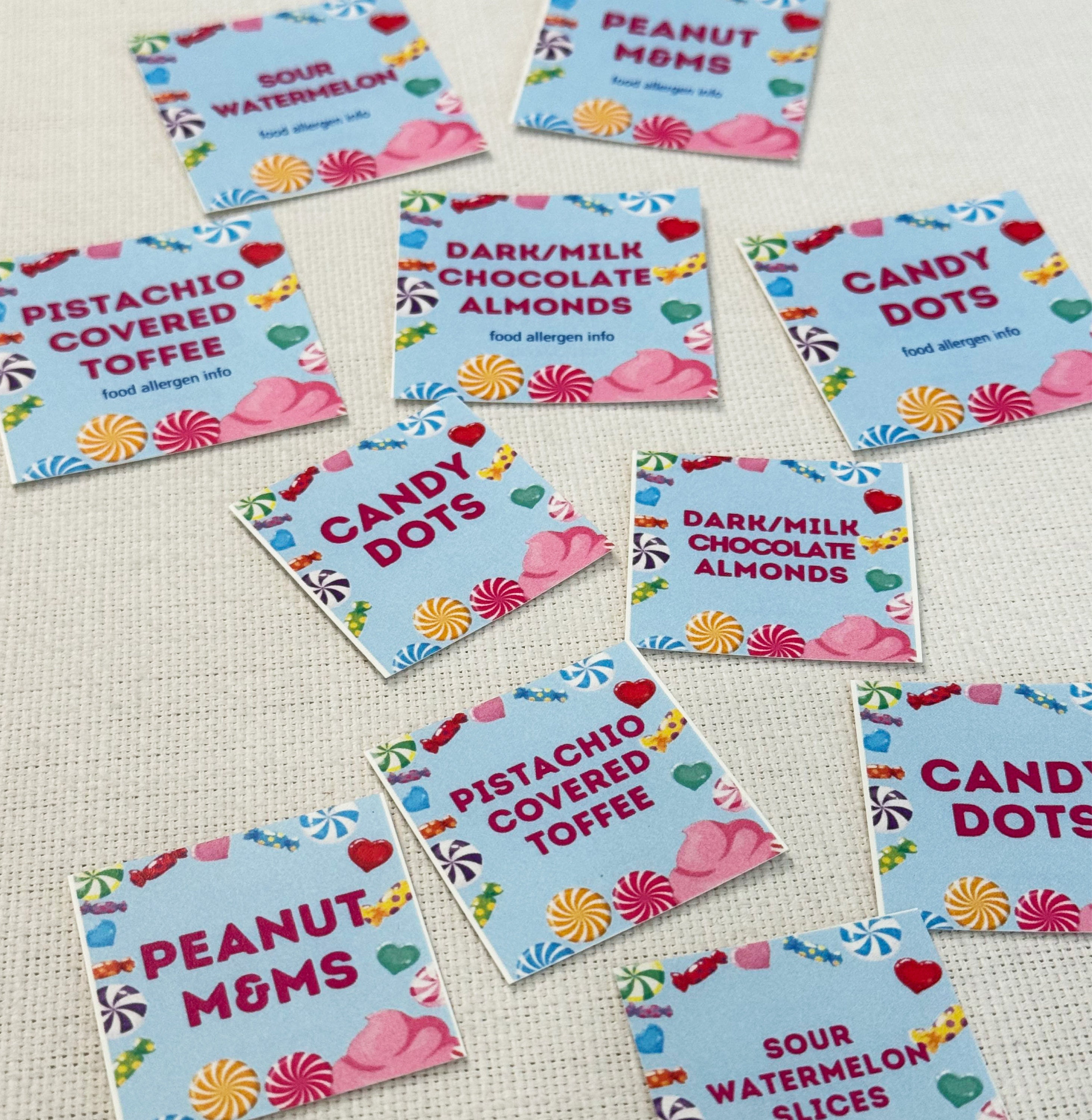 EDITABLE Candyland Labels Template | Candyland Theme Labels Printable ...