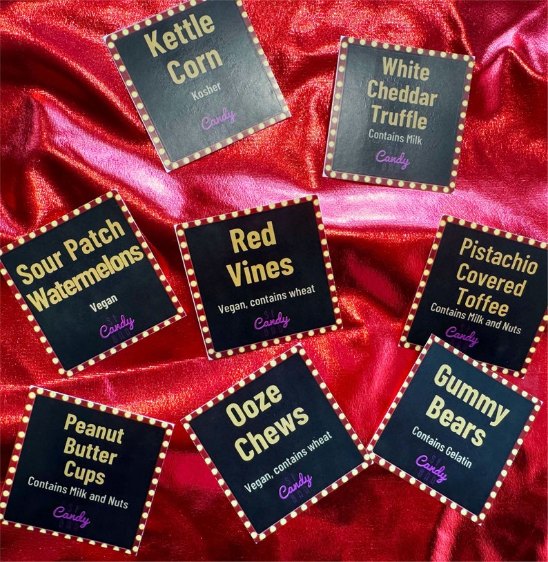 EDITABLE Movie Night Buffet Cards | Movie Night Food Labels | Movie ...