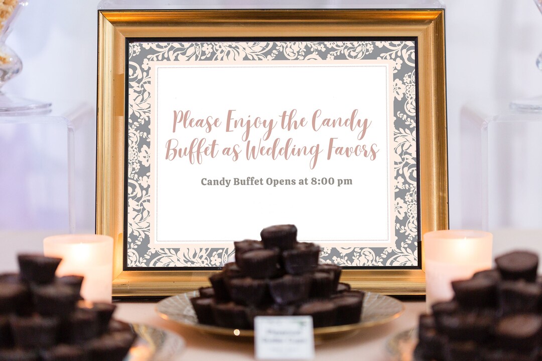 Wedding Sign Printable | Candy Buffet Sign Printable | Wedding ...