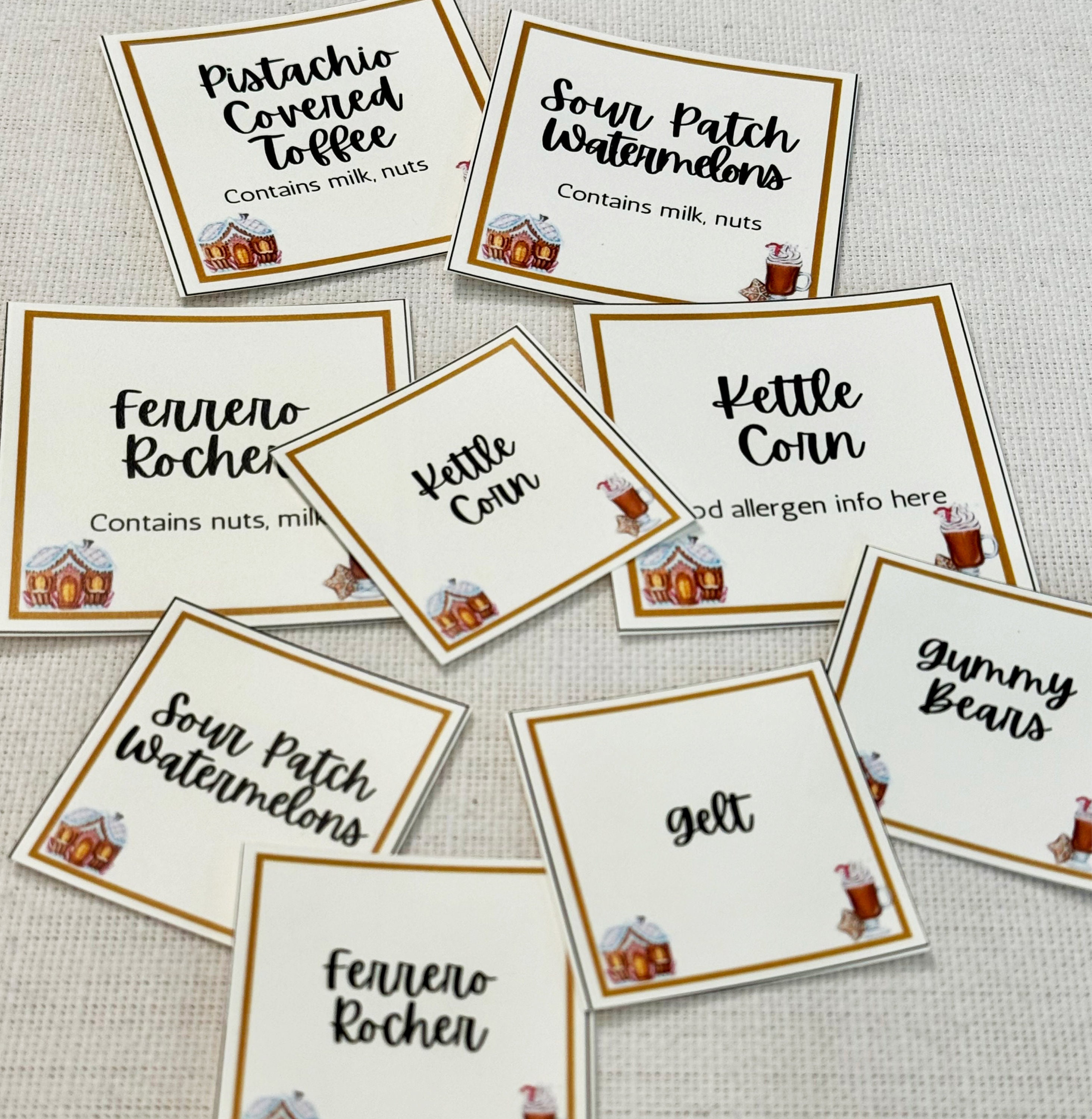 EDITABLE Hover Holiday Candy Labels Template | Hover Holiday Labels ...