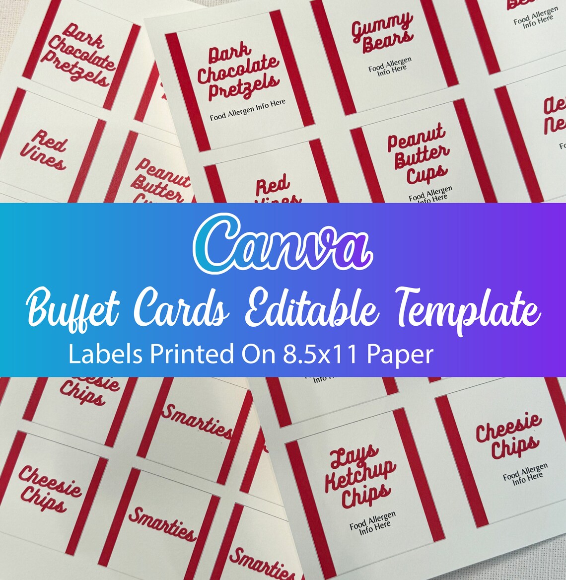 EDITABLE Blakes Candy Labels Template | Blake Labels Printable ...