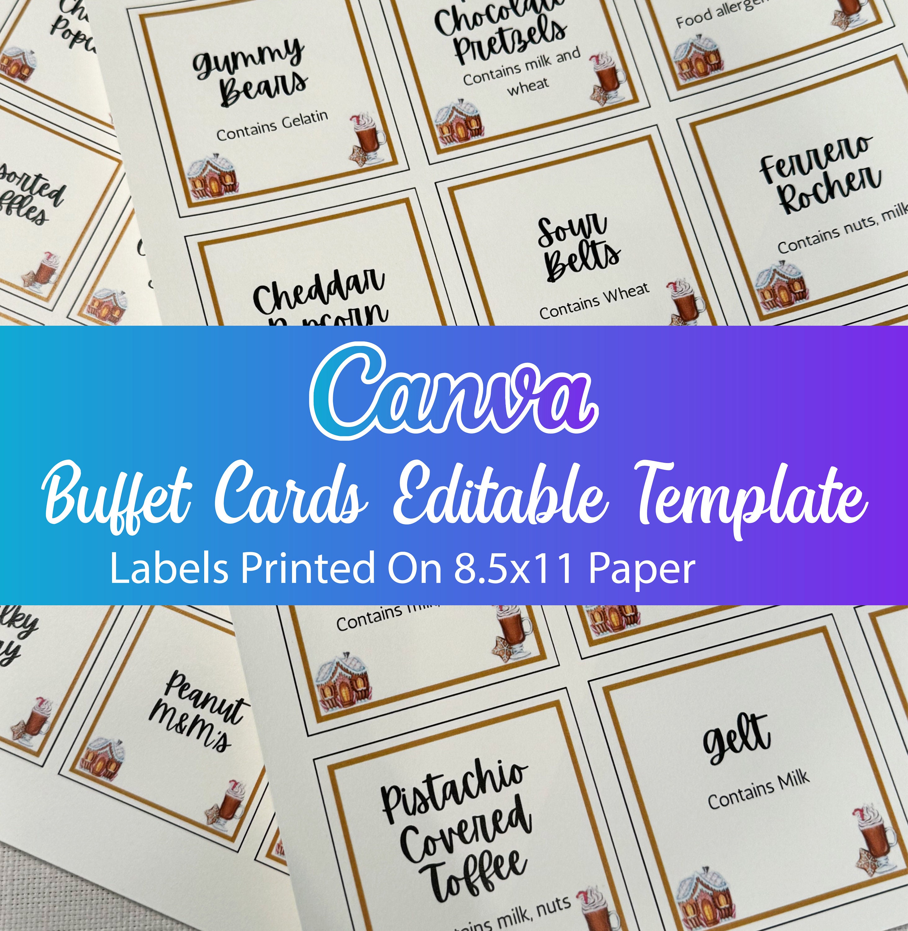 EDITABLE Hover Holiday Candy Labels Template | Hover Holiday Labels ...
