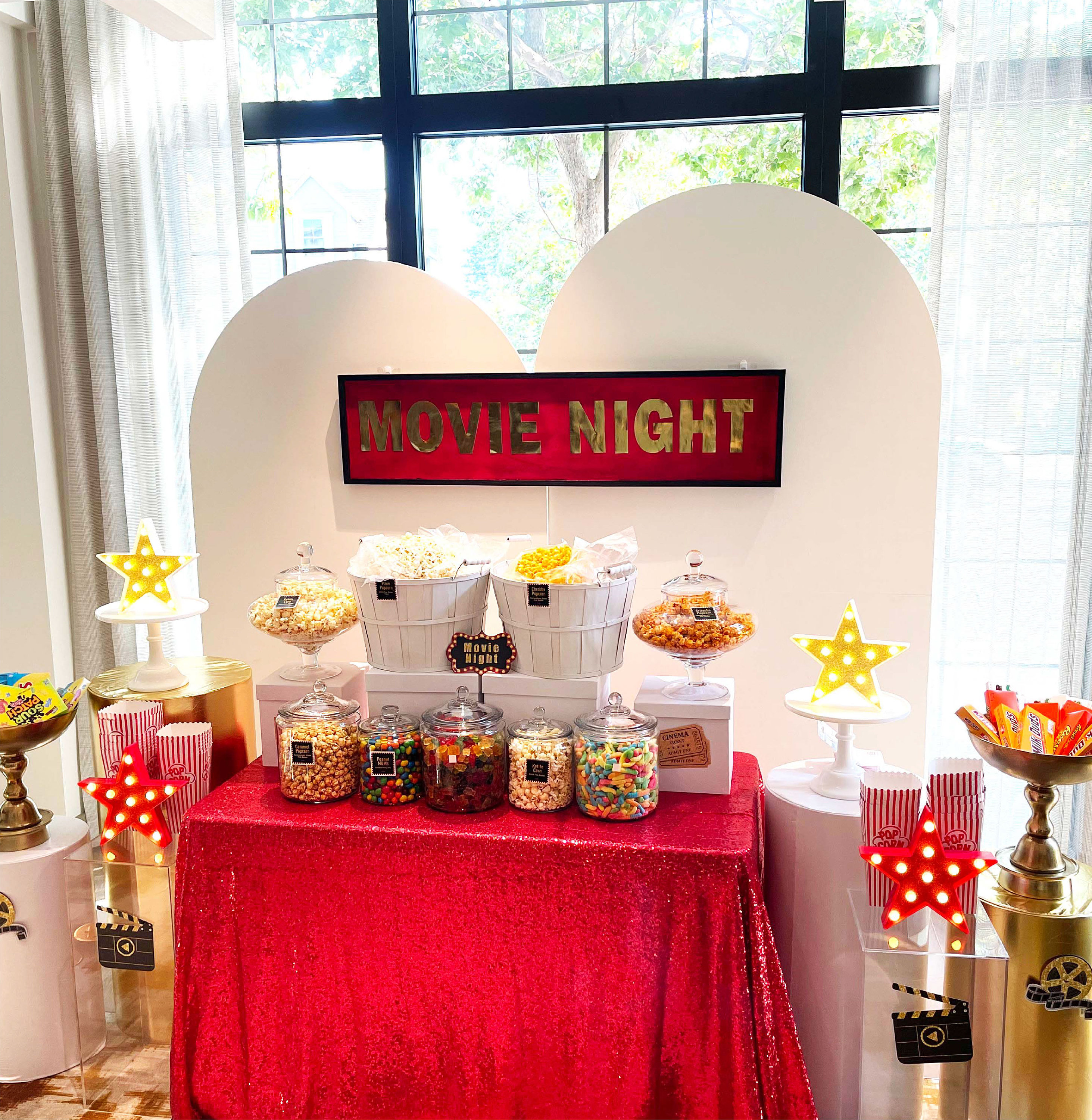 EDITABLE Movie Night Buffet Cards | Movie Night Food Labels | Movie ...