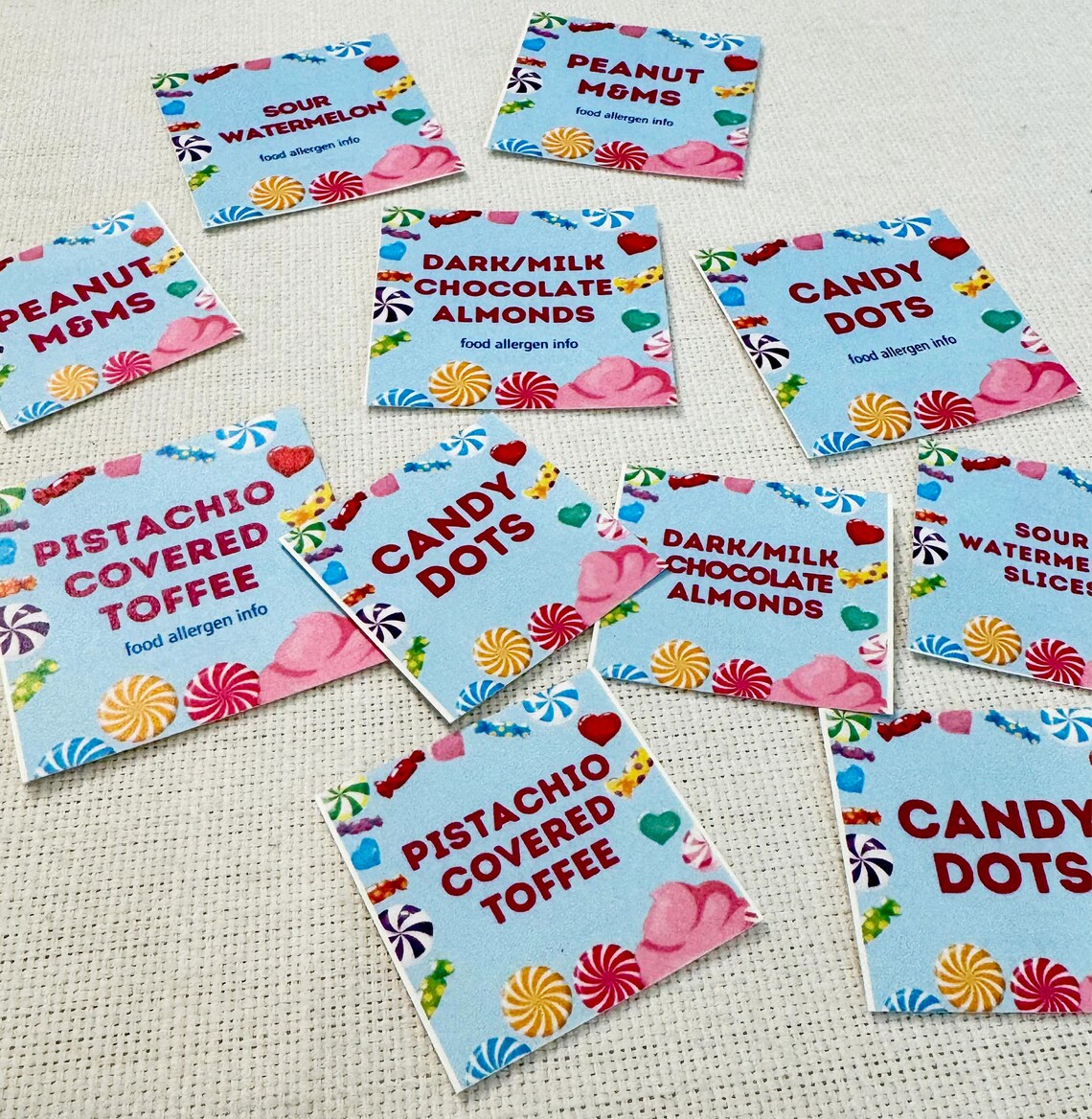 EDITABLE Candyland Labels Template | Candyland Theme Labels Printable ...