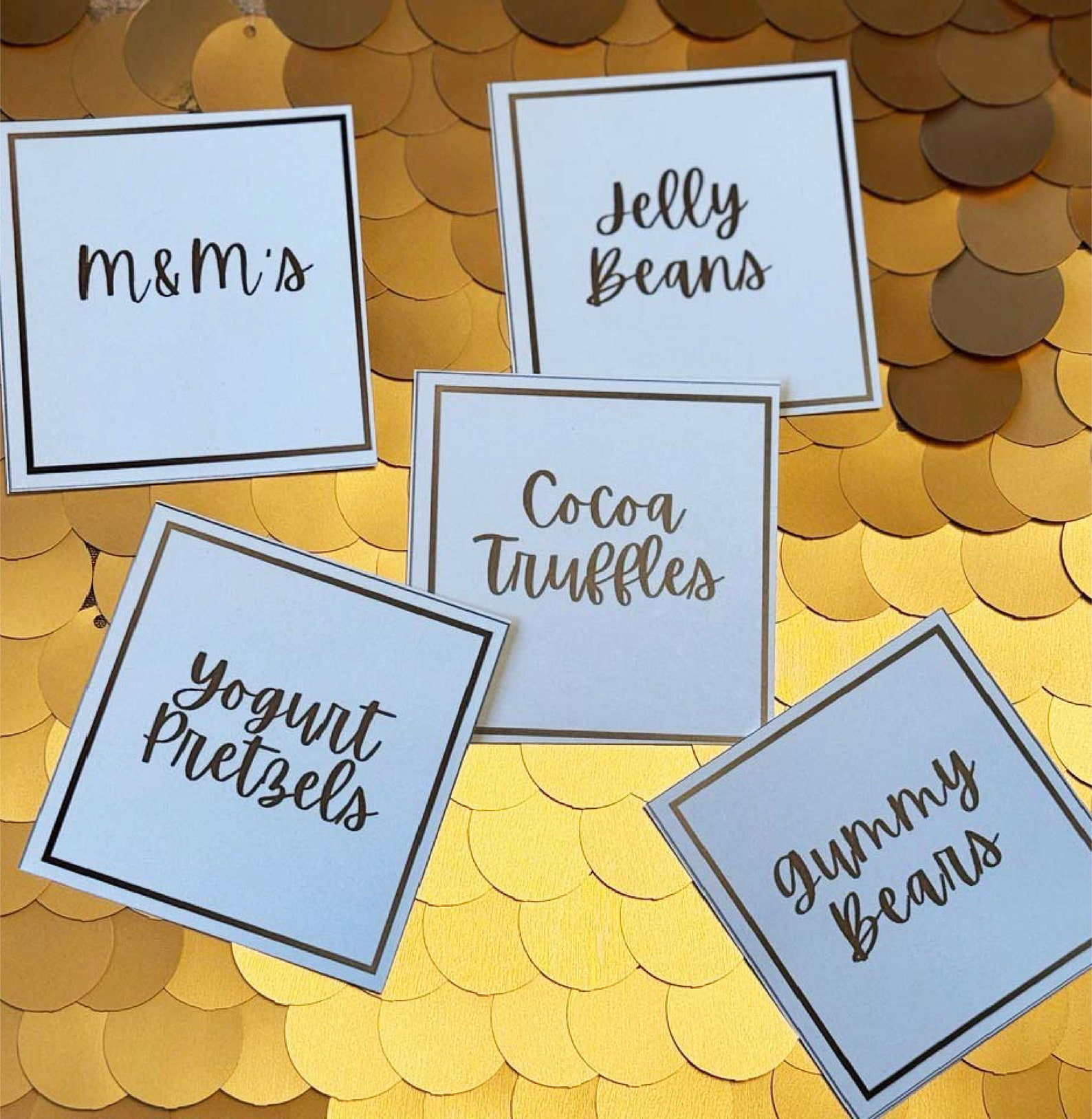 EDITABLE Wedding Candy Buffet Label | Wedding Place Card Printable ...